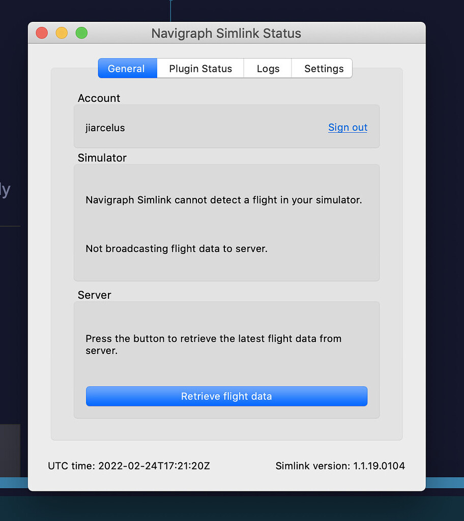 Simlink has stopped working (Mac) - Simlink/Moving Map - Navigraph