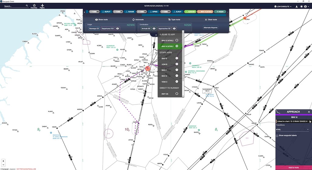 Missing RNP approach NZQN - Desktop - Navigraph