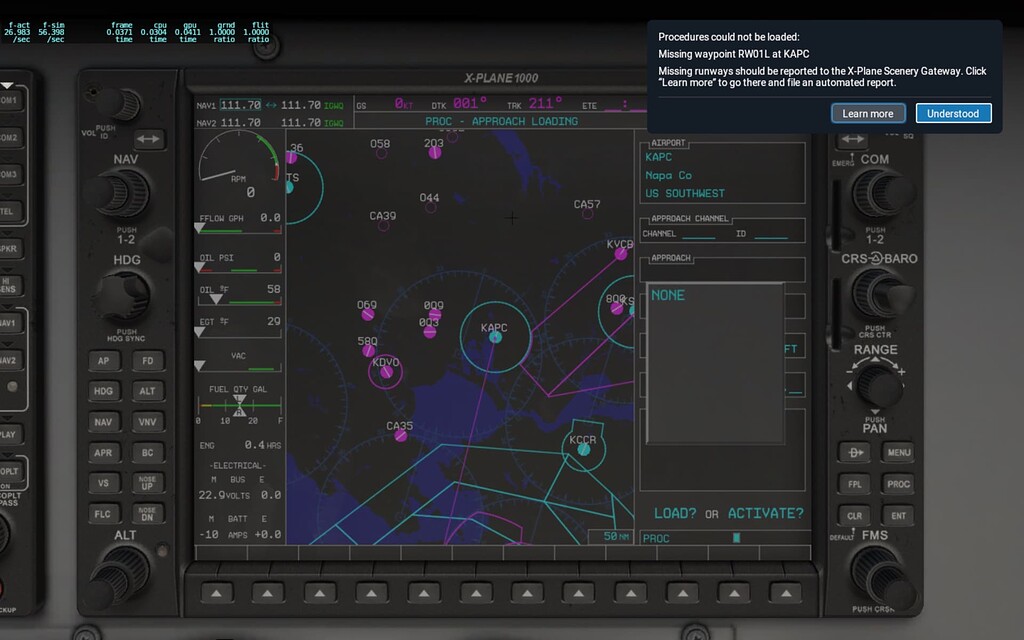 Cycle 2207 rev 1 KAPC Airport data corrupted X-Plane 11 - General non MSFS data - Navigraph