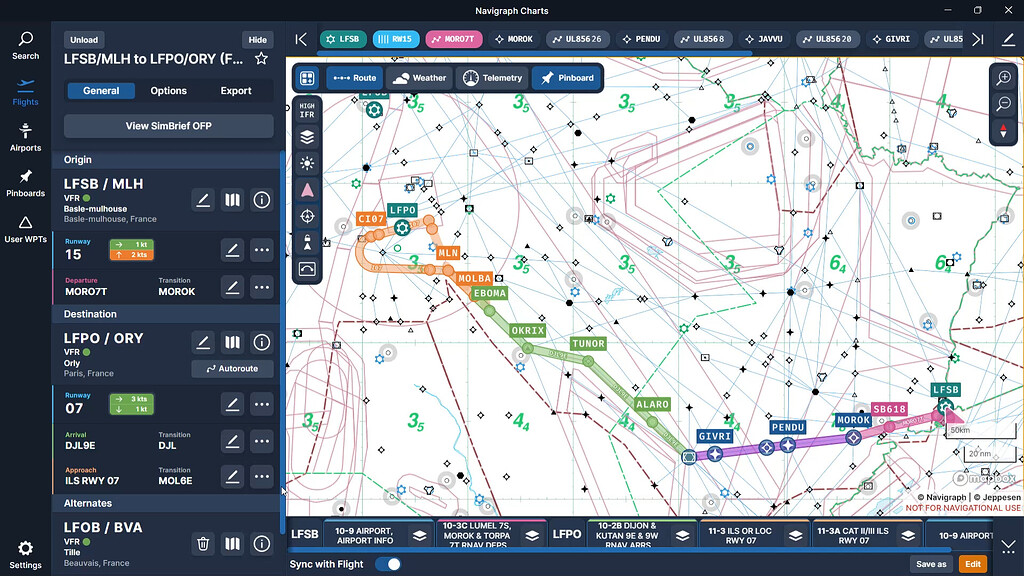 Enroute map flashes every second - Desktop - Navigraph