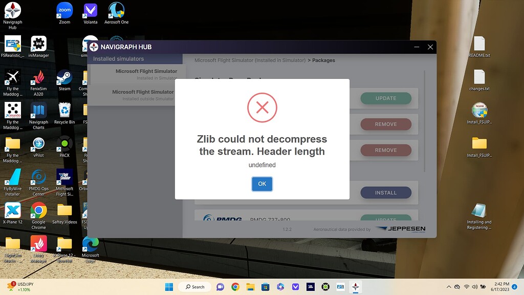 Bug/ Error - iOS - Navigraph