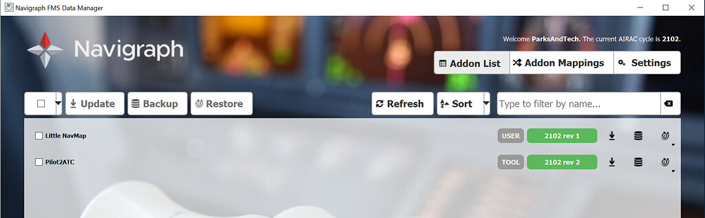 FMS showing two different revisions - FMS Data Manager - Navigraph