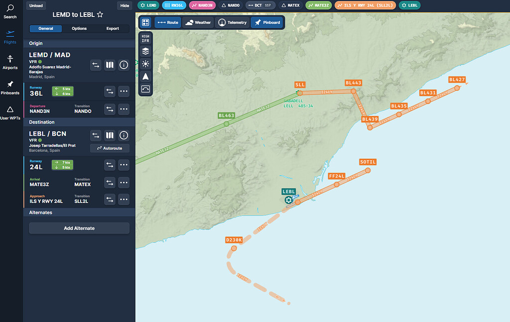 Interrupted Approach General Navigraph