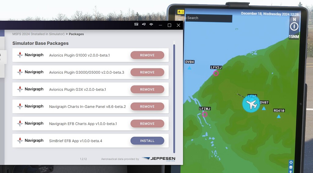 Simbrief EFB App interferes with MSFS 2024 default flight planner map layers or data - Dispatch ...