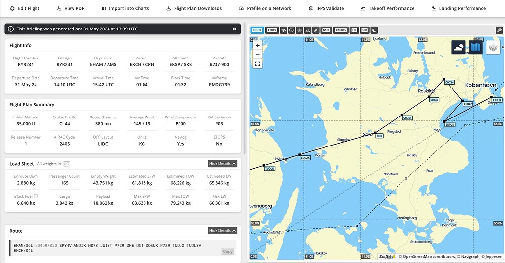 Different data in Simbrief and Navigraph - General - Navigraph