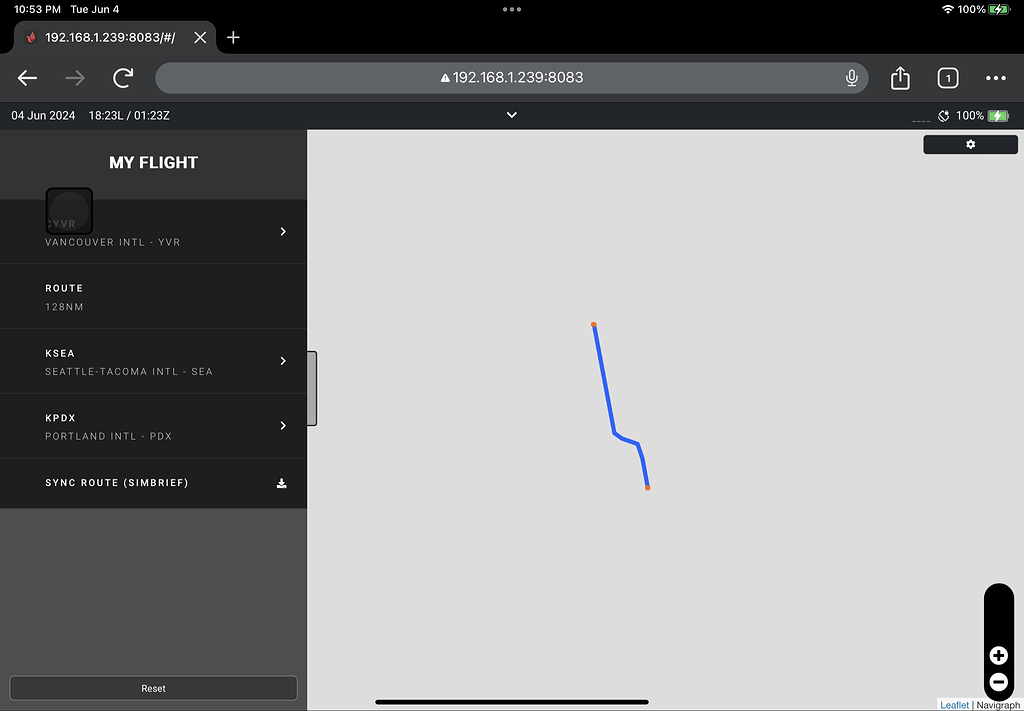 Fenix A320 flight path blank screen - Virtual Cockpit Integrations ...