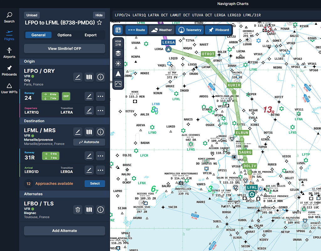 Navigraph charts - How to find the initial approach map? - General ...