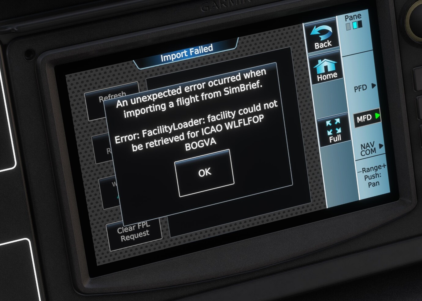 Simbrief Error - General - Navigraph