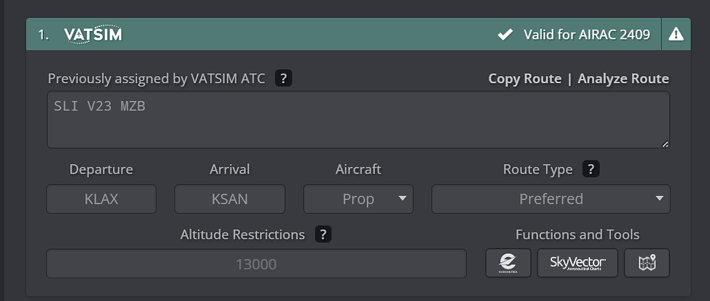 VATSIM "assigned by ATC" routes in US note - General - Navigraph