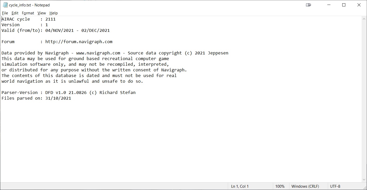 FlightFactor A320 doesnt update NAV database - General non MSFS data - Navigraph