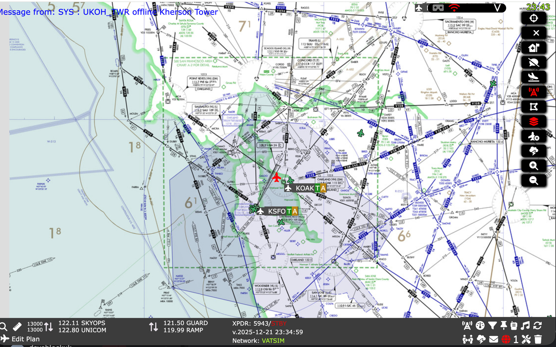 VATSIM Traffic on map in VR - Virtual Cockpit Integrations - Navigraph