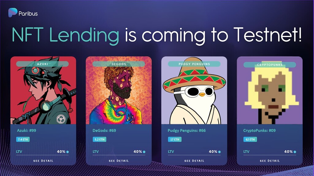NFT Lending Test-Net Announcement! - Announcements - Paribus Governance ...
