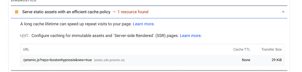 Serve static assets with an efficient cache policy - Developing with Prismic - Prismic People