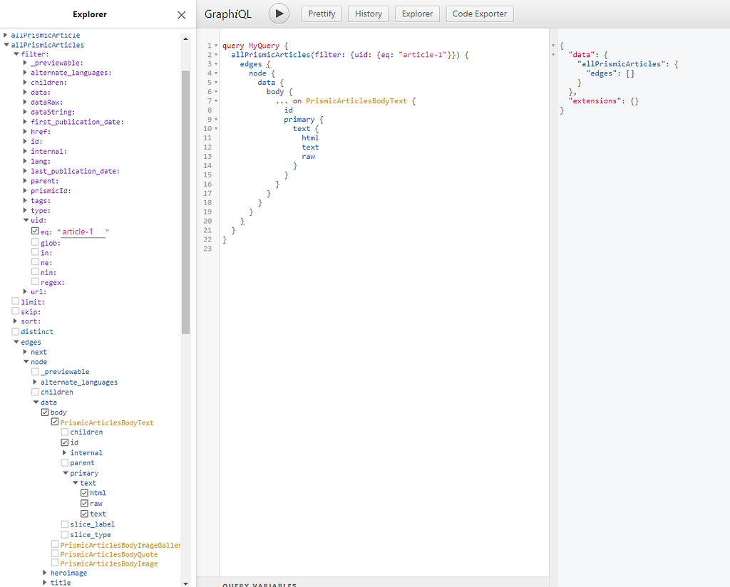 Graphql Query Doesnt Return Any Data With Slices Developing With Prismic Prismic People