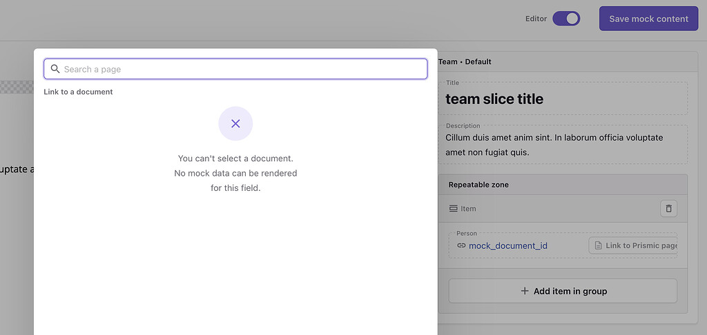 Slicemachine simulator mock data not working - Developing with Prismic ... Slicemachine simulator mock data not working - Developing with Prismic ...