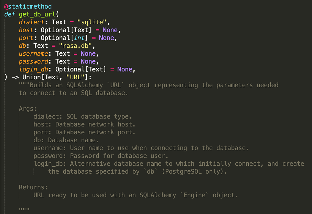 Rasa Docstring Style Rasa Open Source 2024 12 09 