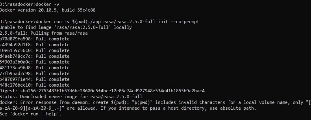 RASA With Docker container - Tutorials, Resources & Videos - 2024-12-09