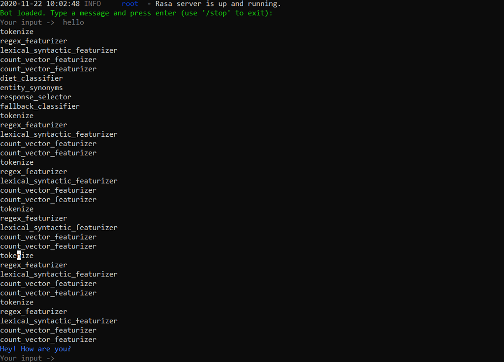 Calling "process" method in pipeline components - Rasa Open Source - 2024-12-09