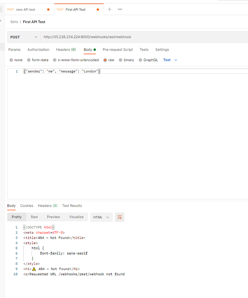 API not working for rasa server deployment - Rasa Open Source - 2024-12-09