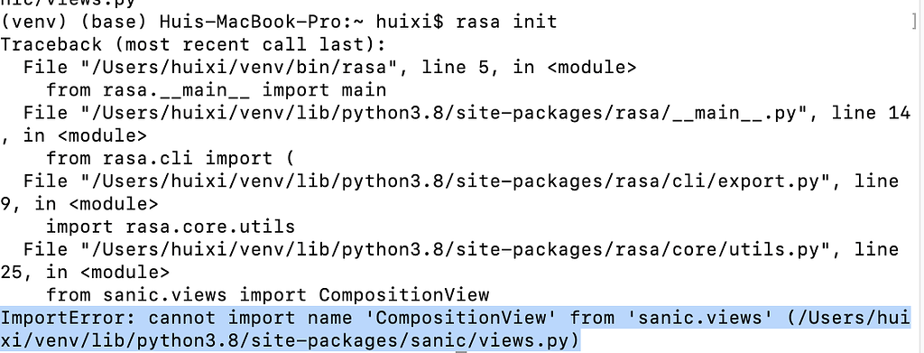 Cannot Init Rasa Open Source After Installation Due To Importerror Rasa Open Source 2024 12 09