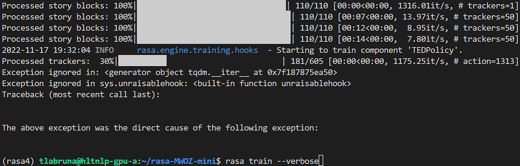 Rasa train doesn't work - Rasa Open Source - 2024-12-09 Rasa train doesn't work - Rasa Open Source - 2024-12-09