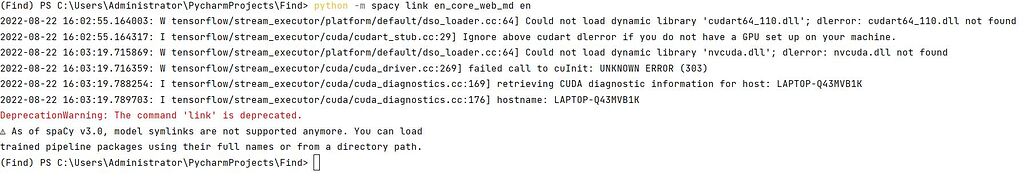 Tried,tried Need Help To Link Spacy ,getting error, - Rasa Open Source - 2024-12-09