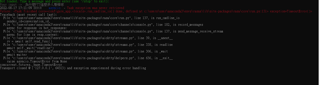 Error in connecting mongodb with custom actions - Rasa Open Source - 2024-12-09