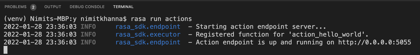 Error when running custom action: Error when running custom action: