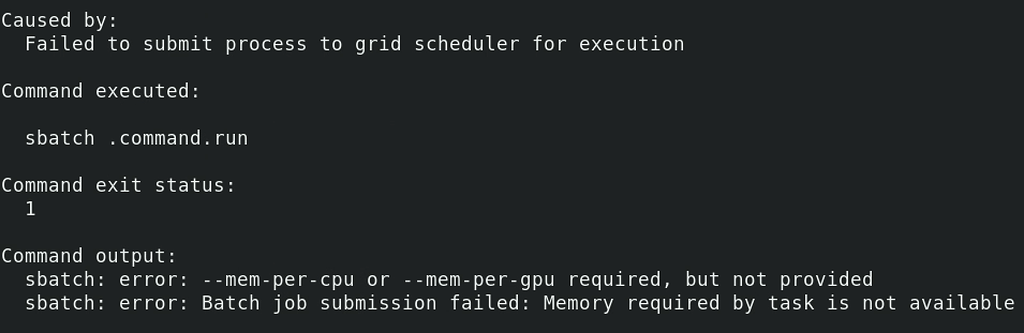 Sbatch fatal error when mem-per-cpu is included and not when not included - Ask for help ...