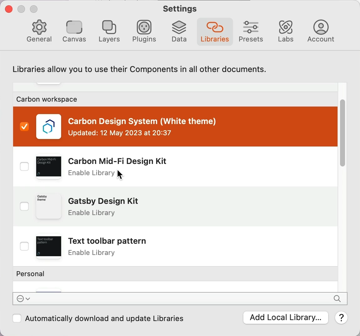 Removing Libraries is not working - Share an issue - Sketch Community Forum