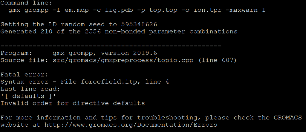 Ligand MD simulation - User discussions - GROMACS forums