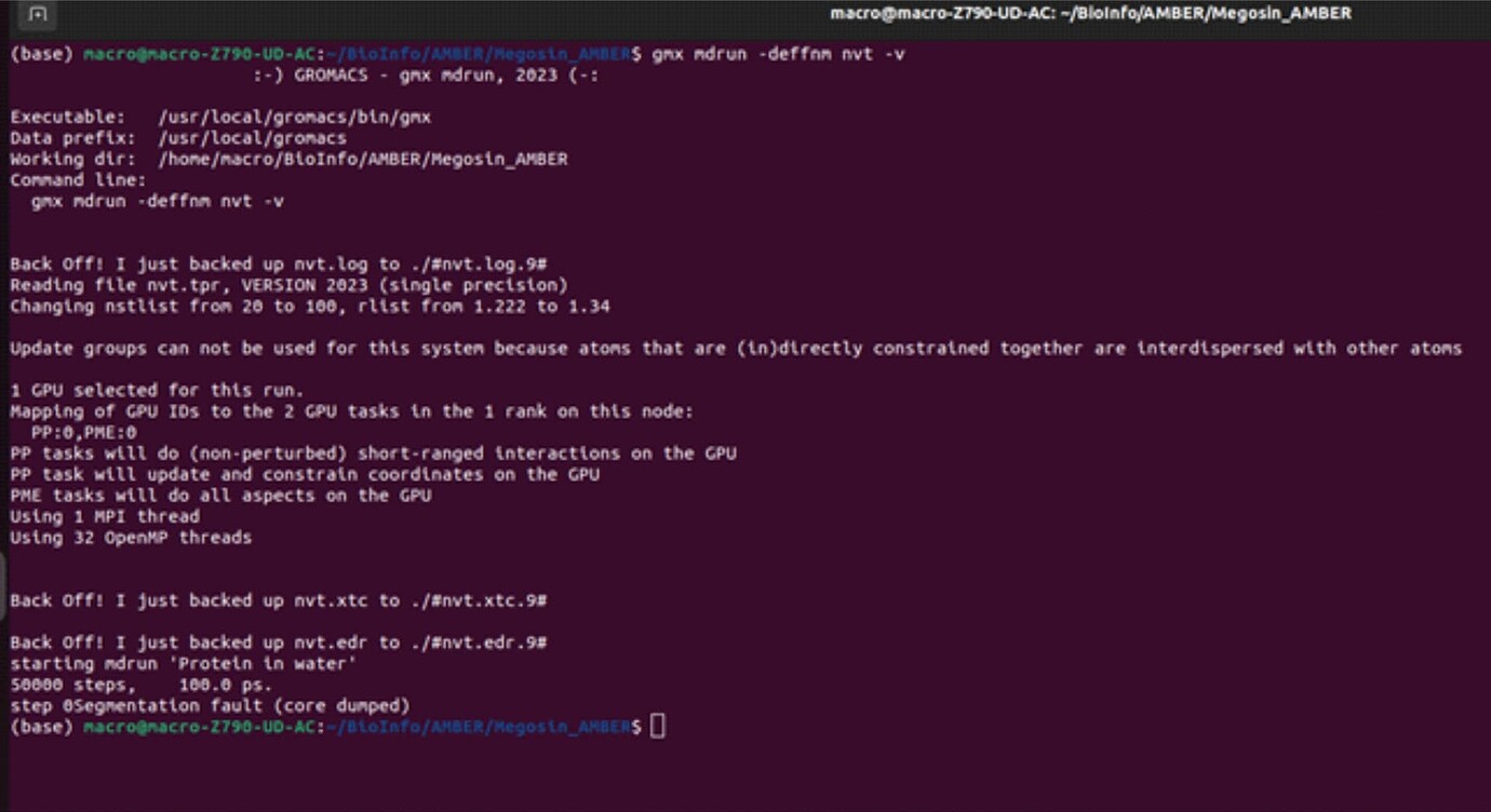 How To Solve Segmentation Fault Core Dumped Error In Gromacs User