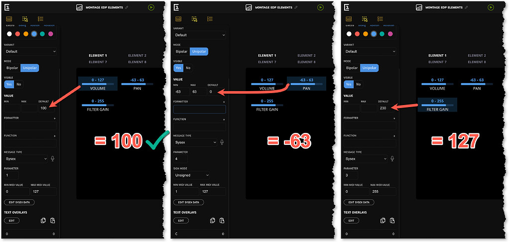 Default values not being sent from Editor - General discussion - Electra One Community