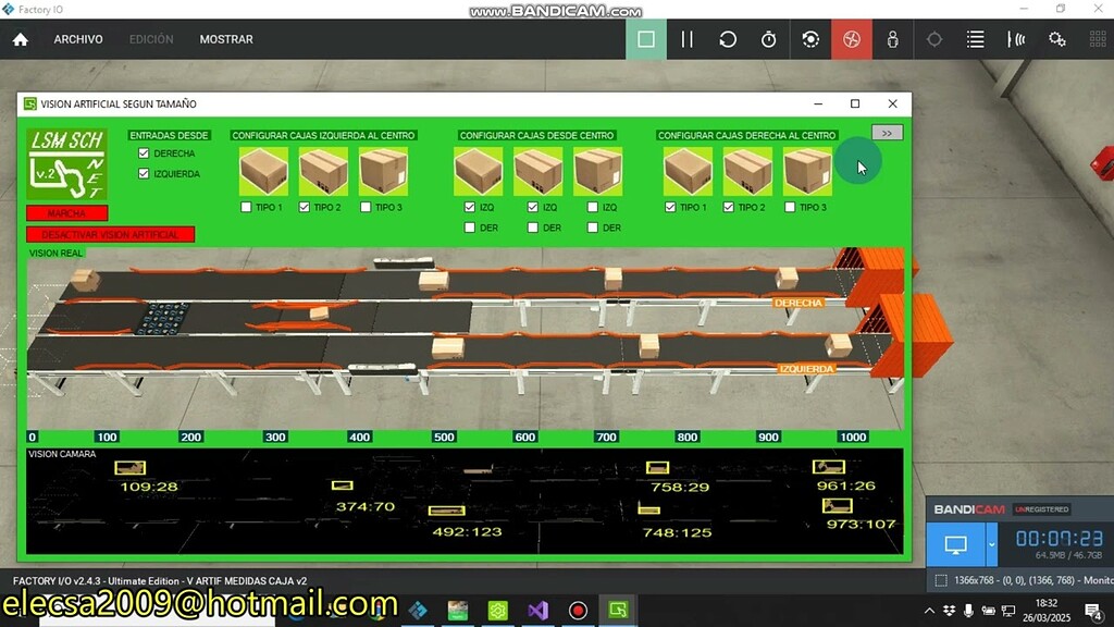 Contribution to the factory io project 48 (artificial vision V2 ...