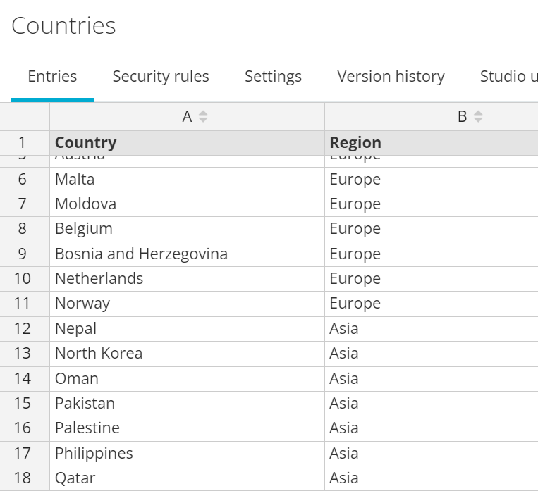 Using the typeahead form field, how can I filter the options that are ...