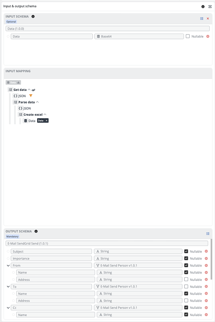 How to create excel from JSON - Java script - Node.JS - Integray
