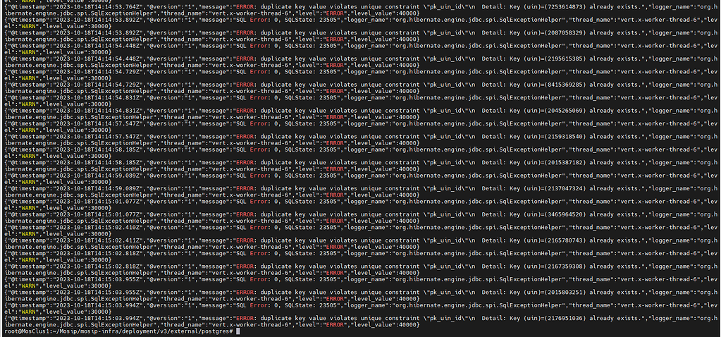 Error ID Generator Pod - Support - All things MOSIP