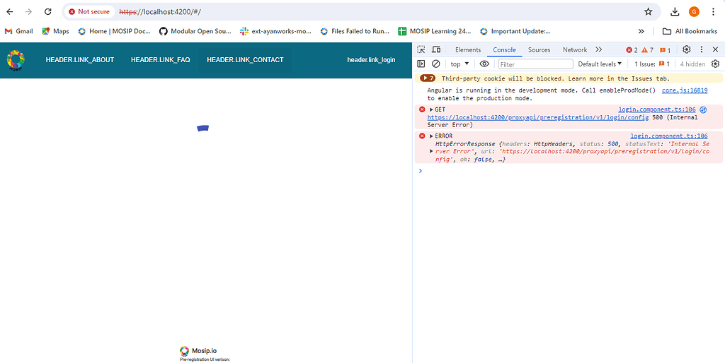 Unable To Run Pre Registration Ui Module Developer All Things Mosip 