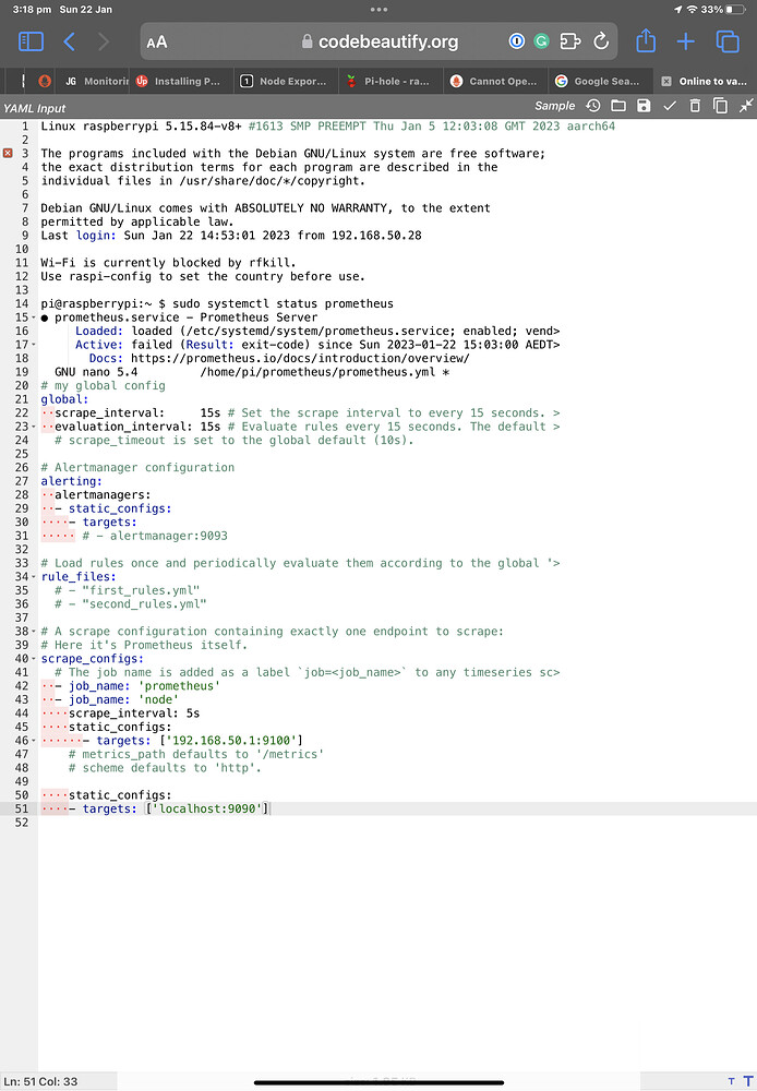 Prometheus.service: Failed with result 'exit-code'. - fresh install, advice wanted - General ...
