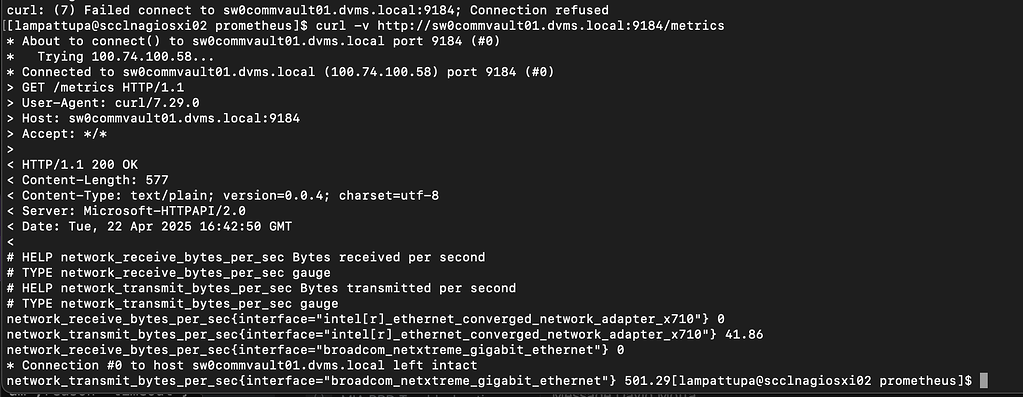 Prometheus endpoint is not consuming metrics from target - Mixins ...