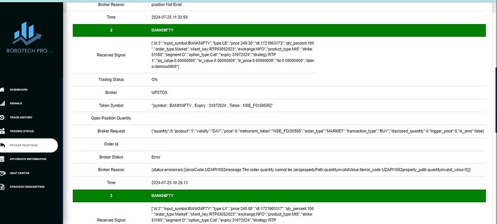 API Related : my API is today trade but my demat account not in showing - Developer API - Upstox ...
