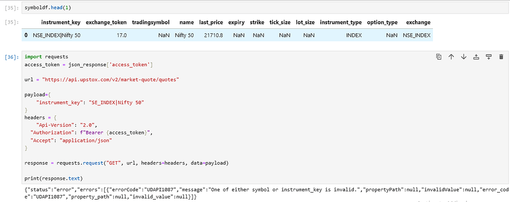 Unable to fetch Market Quotes using Python - Developer API - Upstox ...