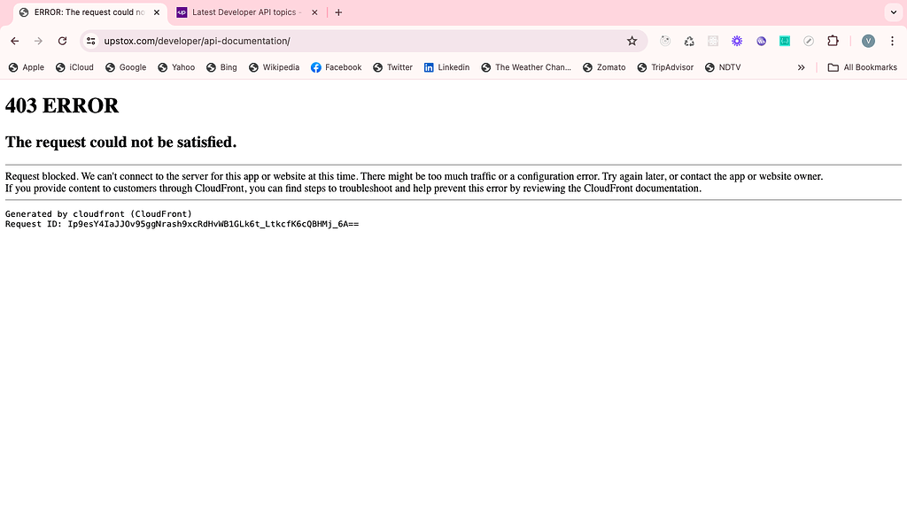Developer api is not working - Developer API - Upstox Community