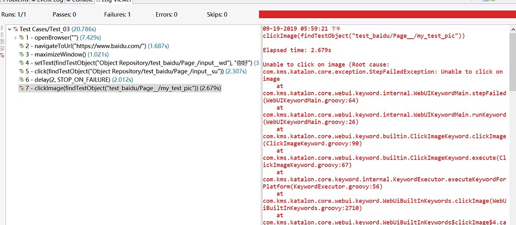 Click Image cannot work,what cause is it? tks - Katalon Studio - Katalon Community