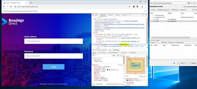The div katalon-*_elementInfoDiv covers up buttons in UI. - Bugs Report ...