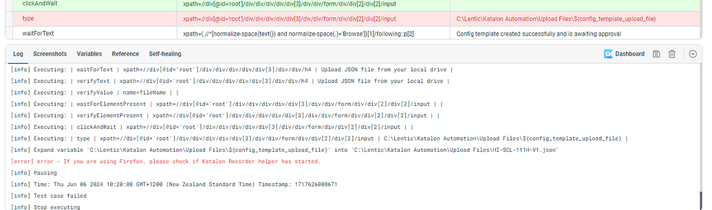 Javascript Errors With Katalon Recorder Extension 7 0 0 Release Katalon Recorder Katalon
