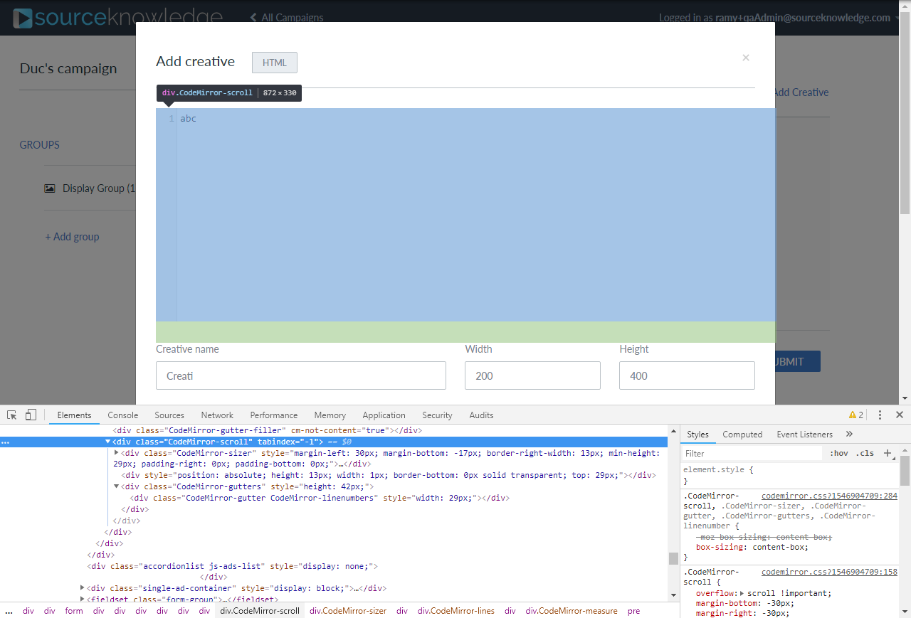 How To Input Text To HTML CodeMirror Archive Katalon Community