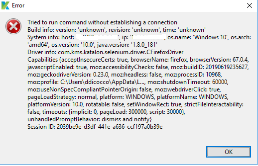 Cannot Record Using Firefox And Error Archive Katalon Community