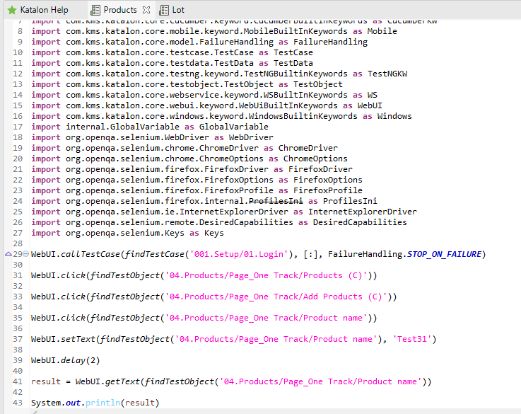 Unable To Print The Get Text Value In Console Katalon Studio Katalon Community