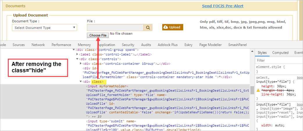 How to change the html tag attribute at the time of executing the ...